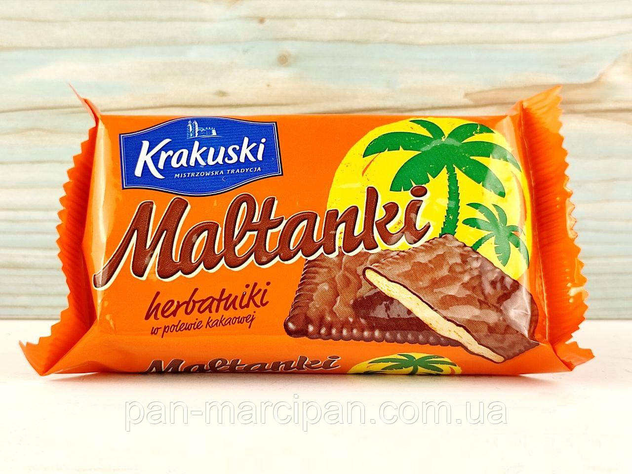 Печенье в шоколаде Maltanki 80 г Польша: продажа, цена в Луцке. Печенье ...