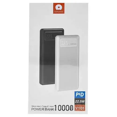 Повербанк Power bank 10000mA WUW Y101 (универсальная мобильная батарея Power Bank) Black (ID ...