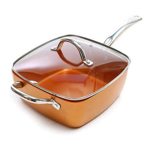 Універсальна пательня 5в1 з фритюрницею Copper Square Casserole Pan (ID ...