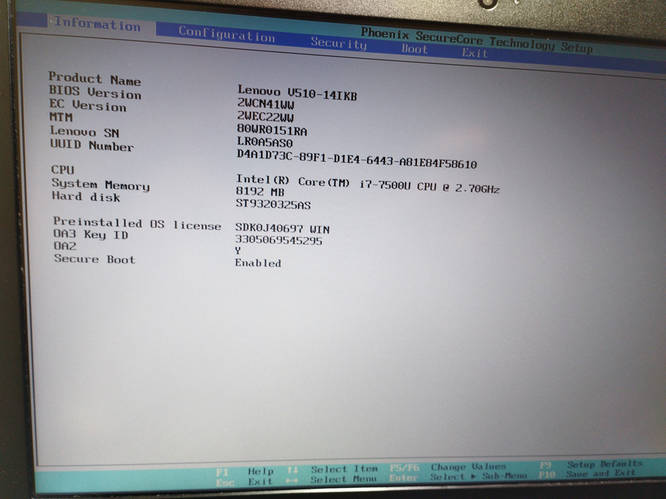 Материнская плата Lenovo IdeaPad V310-14ISK V310-14IKB E42-80 V510-14 (i7-7500U, UMA, 4RAM ...