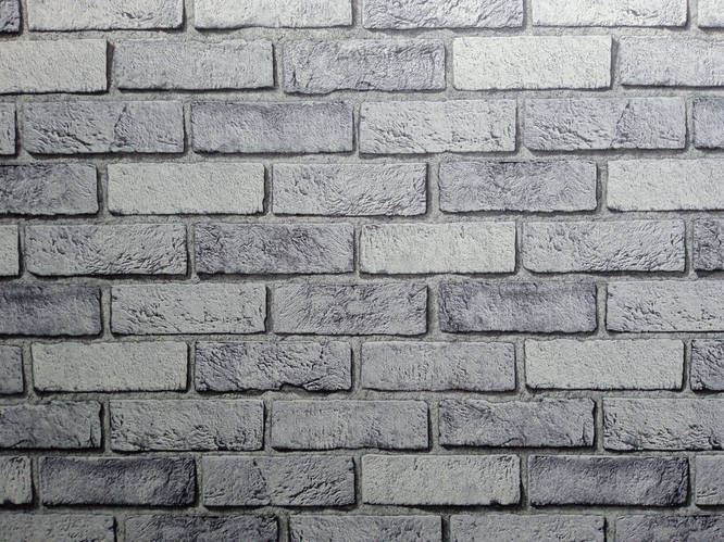 Обои виниловые супермойка метровые "Кирпичи-2" для кухни, коридора ...