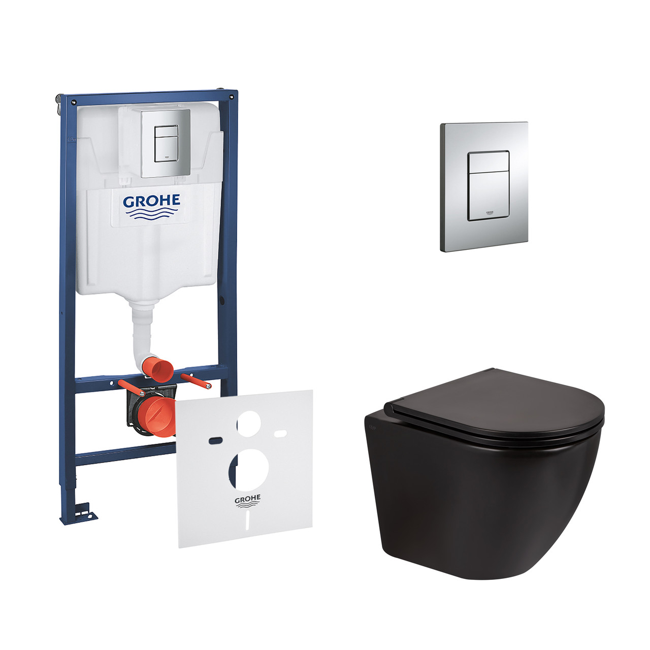 Набор инсталляции GROHE Rapid SL 38772001QT13332141ERMB с унитазом Q ...