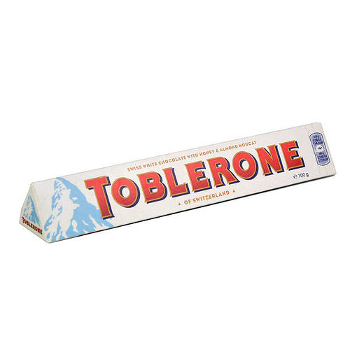 Белый шоколад Toblerone с медово-миндальной нугой 100 г Швейцария (ID ...