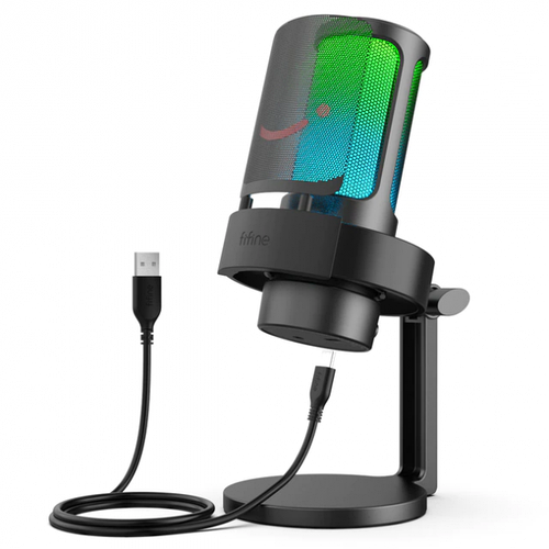 Игровой микрофон для ПК FIFINE AmpliGame A8 для компьютера стрима с RGB ...