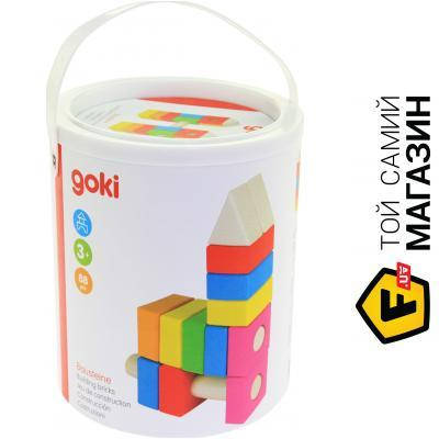 Блочный конструктор для девочек, мальчиков от 3 лет - Goki Строительные ...