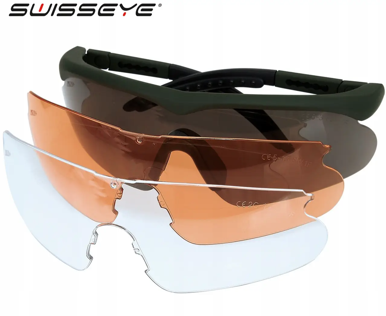 Окуляри балістичні Swiss Eye Raptor New (3 комплекти змінних лінз ...