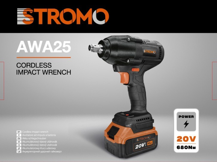 Аккумуляторный гайковерт Stromo AWA 25 АКБ+зарядное устройство: продажа, цена в Харькове. Тиски ...