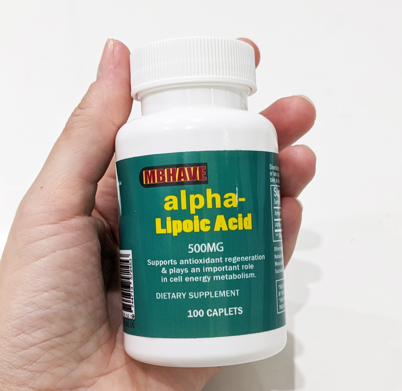 Альфа-липоевая кислота, 500mg, 100 капсул Alpha Lipoic Acid (ID ...