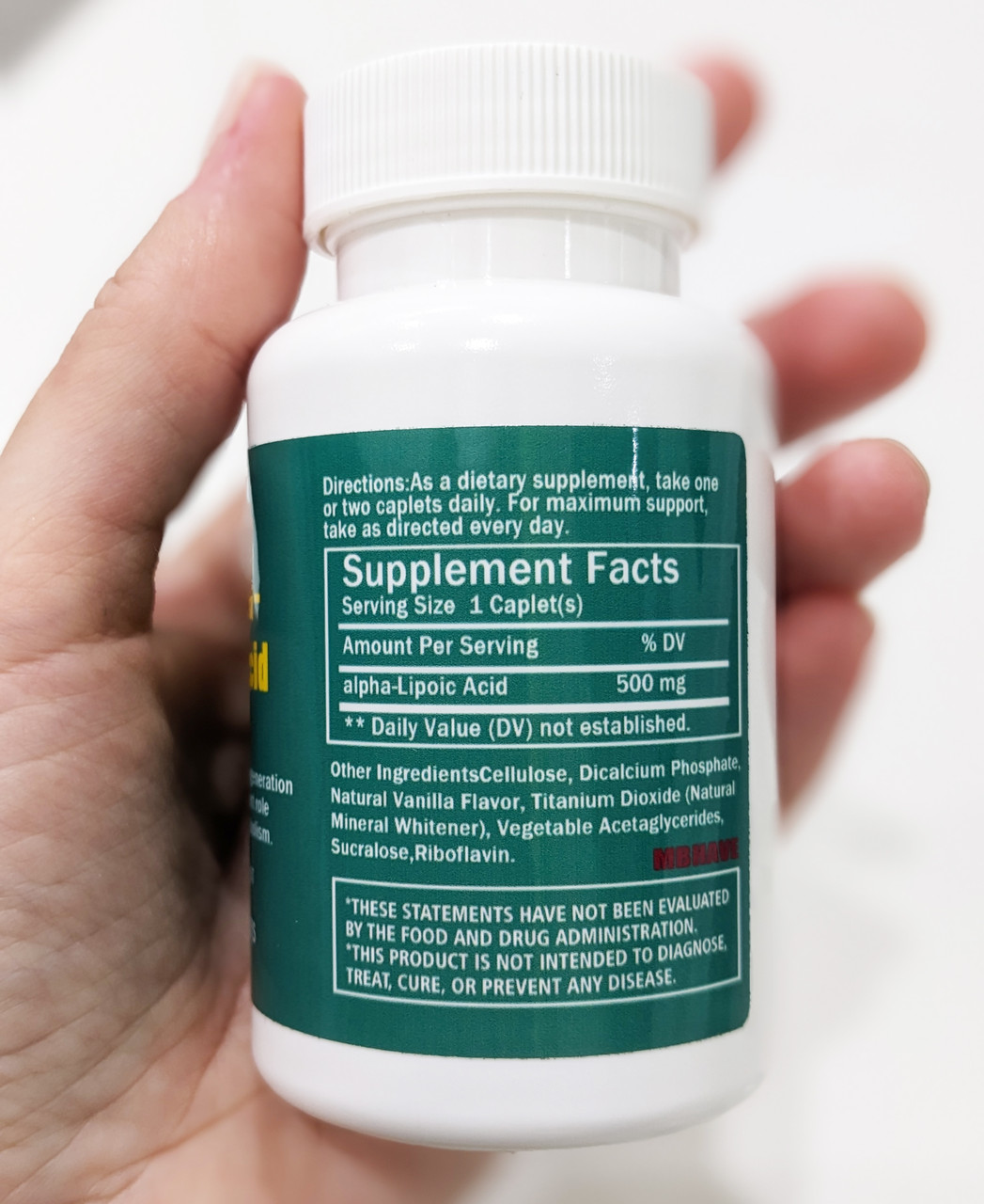 Альфа-липоевая кислота, 500mg, 100 капсул Alpha Lipoic Acid (ID ...