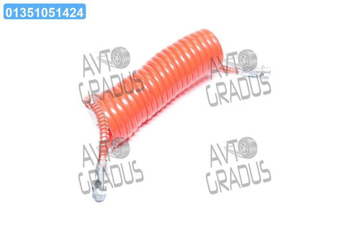 Шланг кручений пневматичний спіральний М 22х1,5 L=5 м (червоний) М 22х1 ...