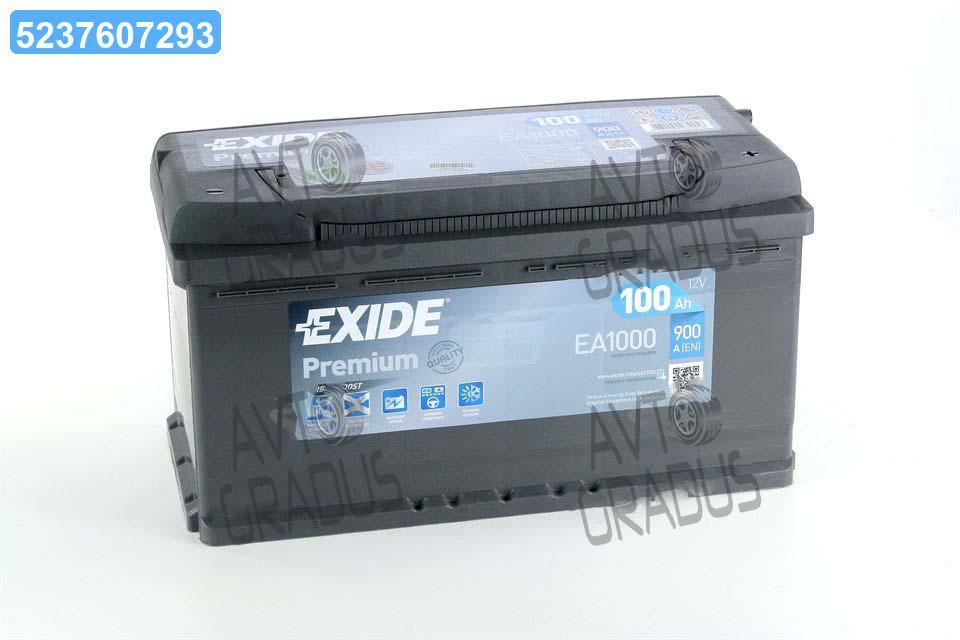 Акумулятор 100Ah-12v Exide PREMIUM (353х175х190), R, EN900 EA1000 (ID ...