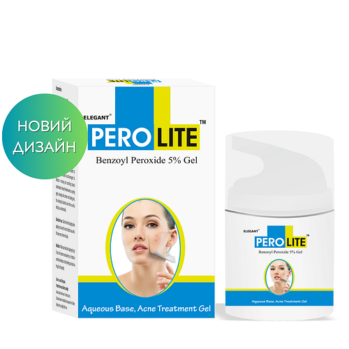 Гель от акне с бензоил пероксидом ELEGANT Perolite Gel 5% Benzoyl ...