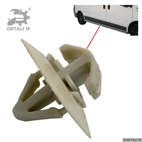 Кліпса молдинга порога Primastar Nissan 500326896 4501589 7703077421 ...