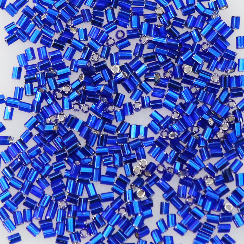 Бісер чеський рубка Preciosa 1", 5 г, 429, прозорий зі срібною ...