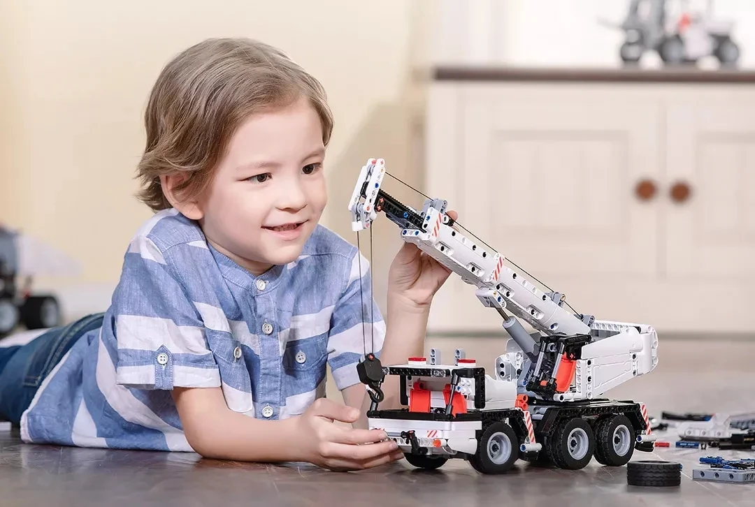 Дитячий конструктор кран Xiaomi Mitu 720 деталей Конструктор автокран ...