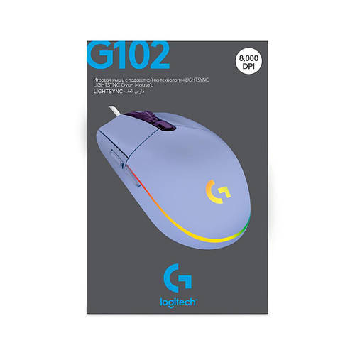Миша Logitech G102 Lightsync USB Liliac (910-005854) (ID#1950407198), цена: 1403 ₴, купить на ...