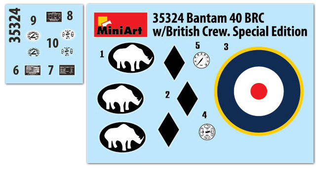 Сборная модель Bantam 40 BRC с британским экипажем (специальное издание ...