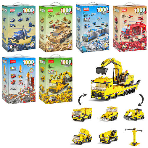 Конструктор транспорт Lele Brother 8832-1/2-8978-2 1000 деталей, 6 ...