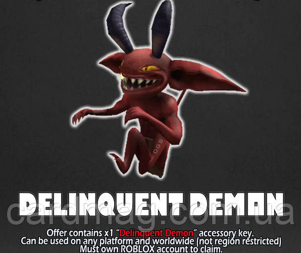 Roblox: Delinquent Demon Back Accessory, ціна: 444 ₴, купити на Prom.ua