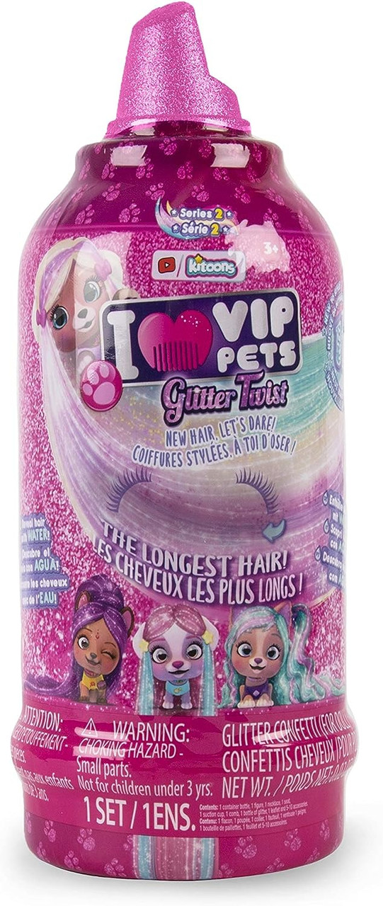 Imc toys Vip pets glitter twist series 2 Gigi hair reveal вихованець ...