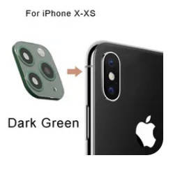 Наклейка на камеру Айфона зеленый X-XS-11Pro (F0186) (ID#2022117600 ...