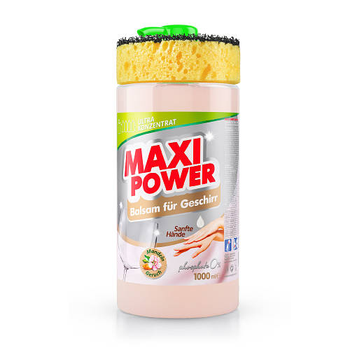 MAXI POWER Средство-бальзам для мытья посуды Миндаль 1л (ID#2019387373 ...