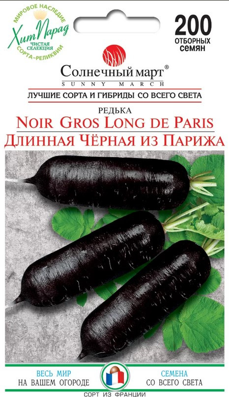 Редька Длинная Черная из Парижа 200 шт (ID#2022592770), цена: 10 ...