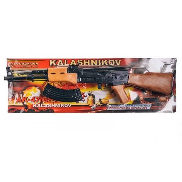 Игрушечный Автомат Калашникова АК-47 на пистонах, 65 см, Golden Gun ...