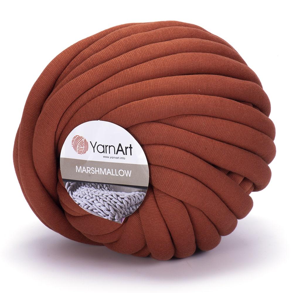 Пряжа товста трикотажна YarnArt Marshmallow, Теракот №918, (ЯрнАрт ...