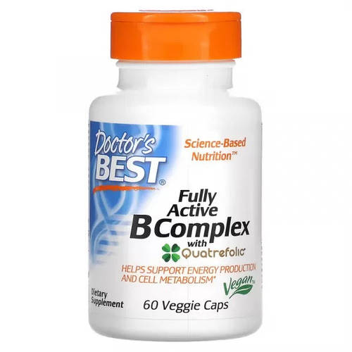 В комплекс Doctor's Best Fully Active B Complex 60 Veg Caps (ID#2023117957), ціна: 1232 ...