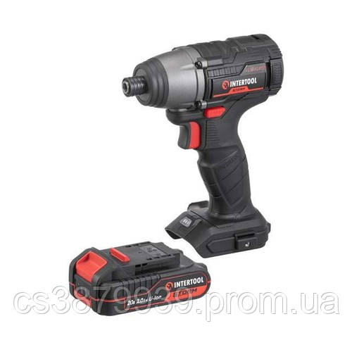 Шуруповерт аккумуляторный Intertool - 20 В x 2 Ач Li-Ion Brushless Storm 1 шт. (ID#2023119187 ...