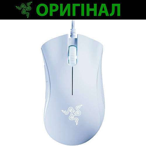 Мышка Razer DeathAdder Essential USB, белая, с подсветкой, проводная ...