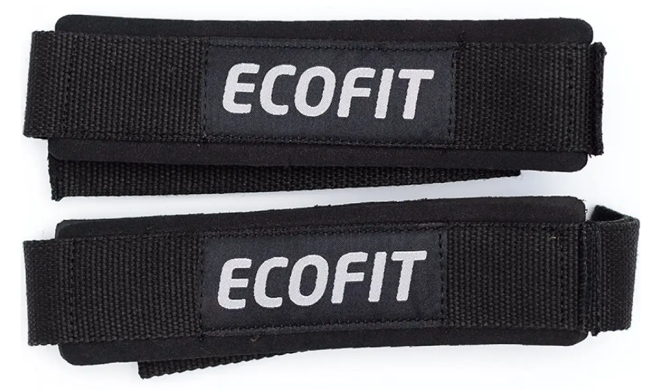 Лямки для становой тяги штанги пара Ecofit MD5085 (полиэстер, хлопок ...