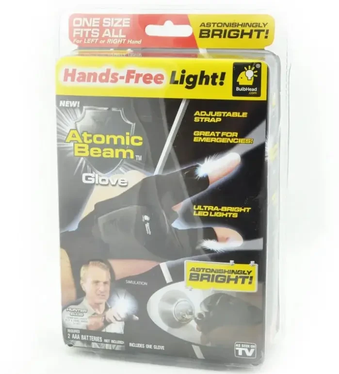 Рукавички з підсвічуванням hand-free light | Рукавичка з ліхтариком (ID ...
