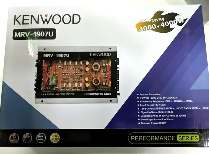 Автомобильный усилитель звука Kenwood 4000 W - MRV 1907U 4-х канальный ...