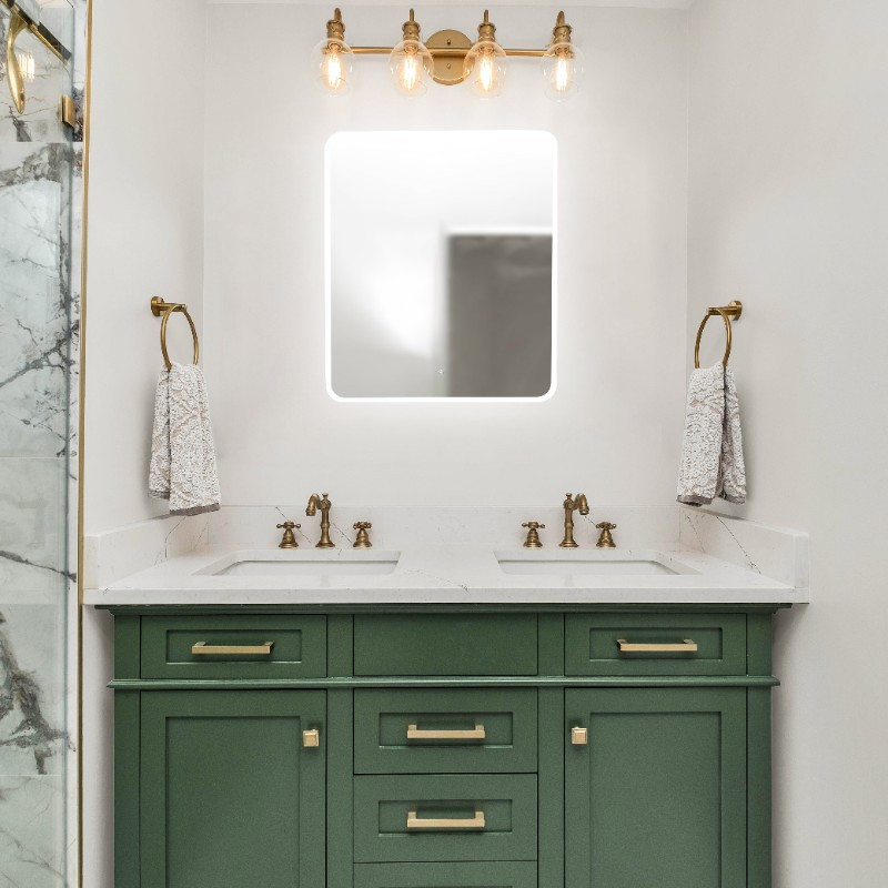 Зеркало в ванную DEVIT Acqua 70x60см c подсветкой прямоугольное 194444 ...