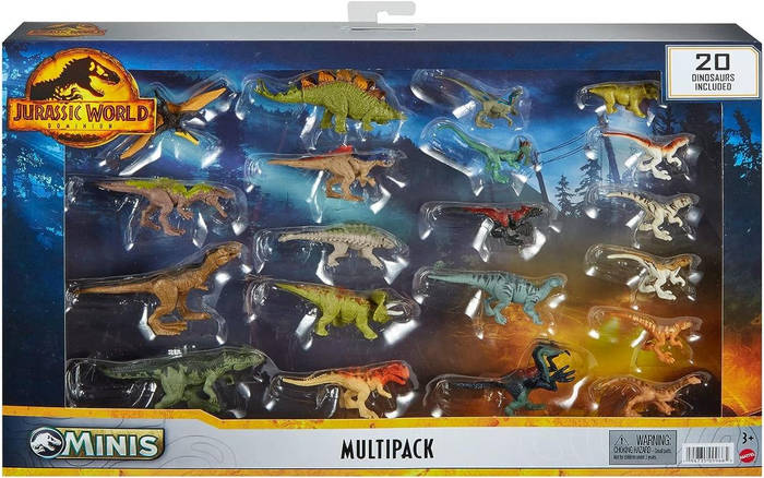 Набор 20 динозавров мини фигурки Jurassic World Dominion Mini multipack ...