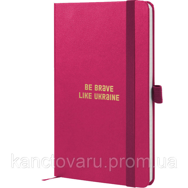 Книга записна Axent Partner Brave 8201-50-1-A, 125x195 мм, 96 аркушів, клітинка, малинова (ID ...