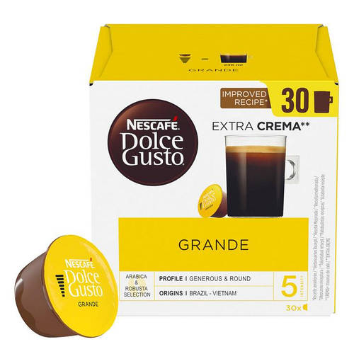 Кава в капсулах Nescafe Dolce Gusto Grande 30 шт Дольче густо Нескафе