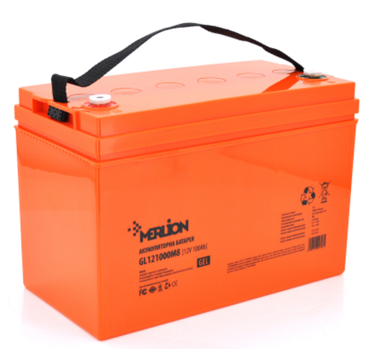АКБ Merlion GL121000M8 12V 100 Ah Батарея для бесперебойника Аккумулятор 100 ампер Аккумулятор ...