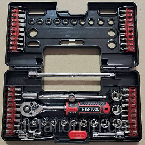 Набір насадок і головок з тріскачкаю 57 од, STORM INTERTOOL VT-3657 (ID#1654989518), ціна: 740 ...