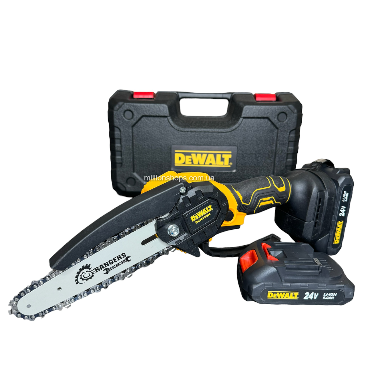 Аккумуляторная мини пила DeWalt DCM155N (24V, 5AH). Веткорез девольт ...