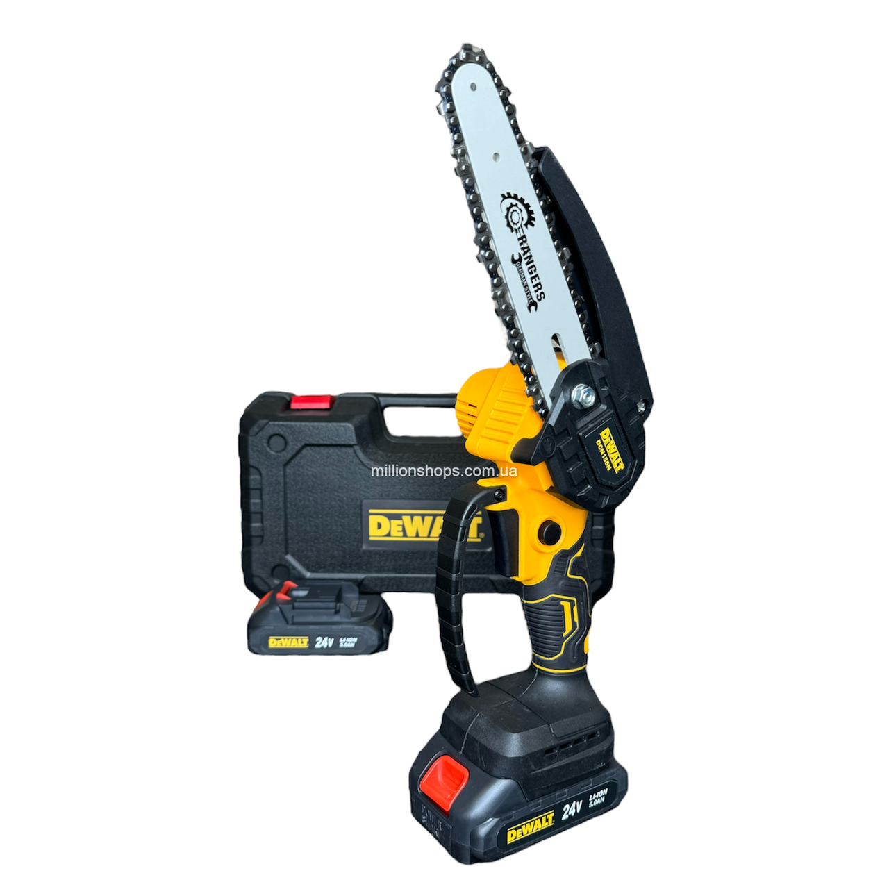 Аккумуляторная мини пила DeWalt DCM155N (24V, 5AH). Веткорез девольт ...