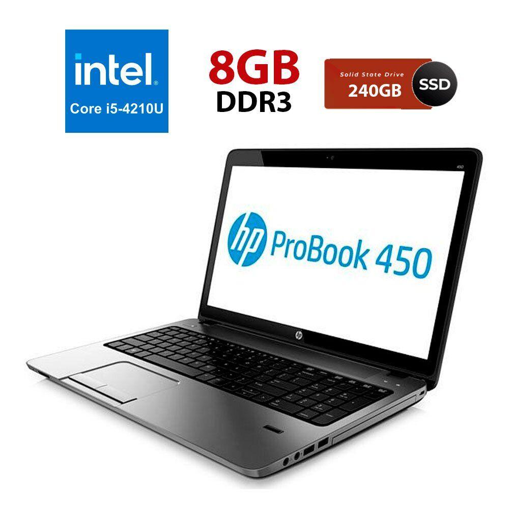 Ноутбук Б-клас HP ProBook 450 G2/ 15.6" (1366x768)/ Core i5-4210U/ 4 GB ...