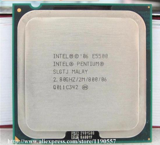 Intel Pentium Dual Core E5500 2.8GHz S775 LGA775 — Купить Недорого на ...