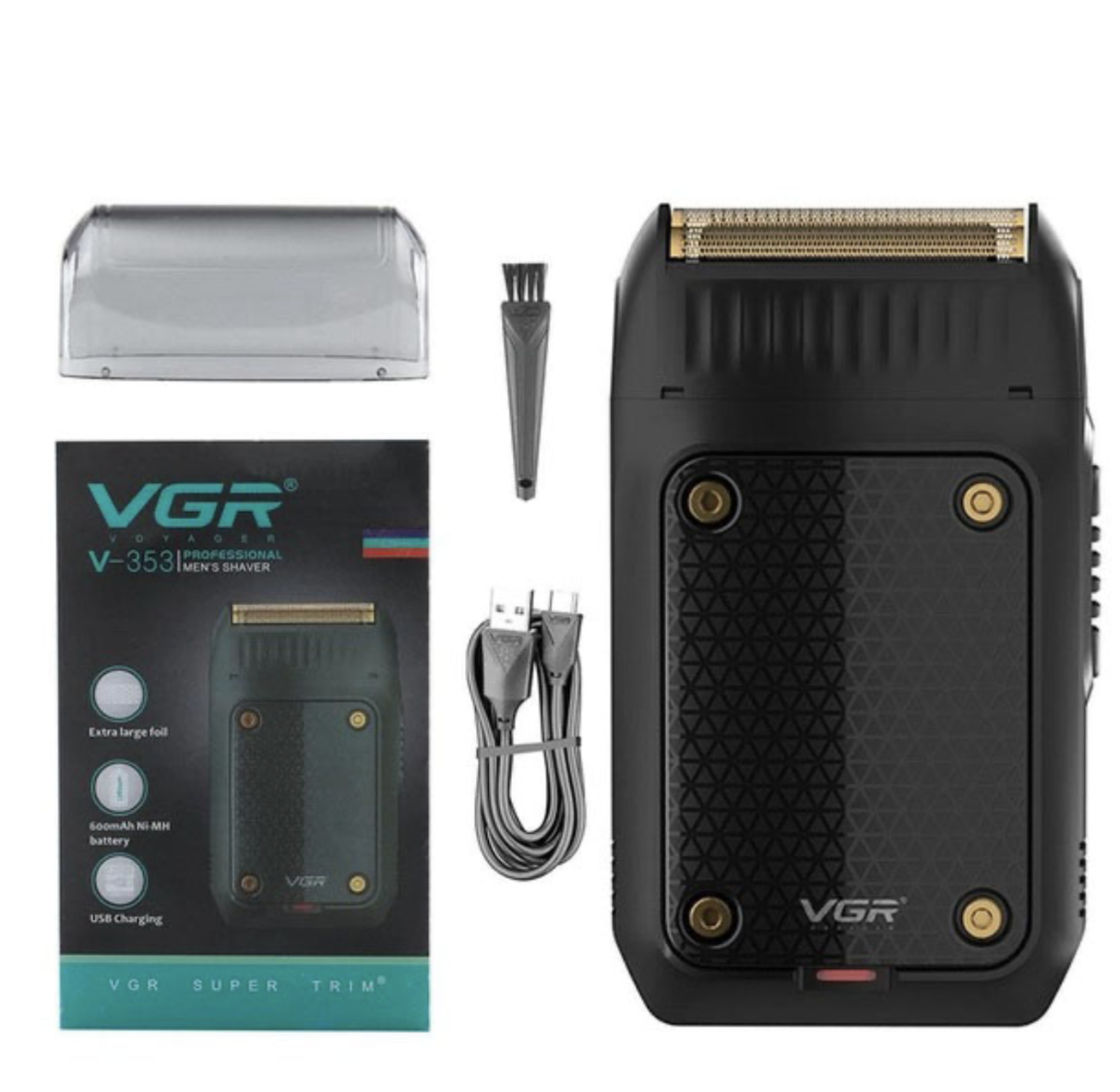 Електробритва портативна чоловіча VGR V-353 професійна бритва шейвер для сухого гоління тример ...