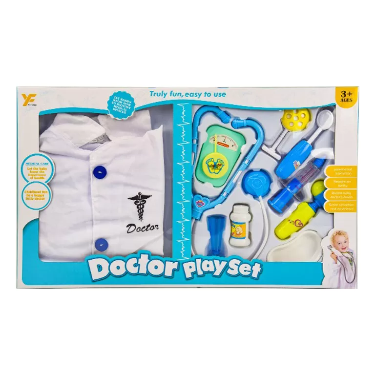 Детский игровой набор Доктор с халатом 9901-18, 2 вида (Белый) e11p10 ...