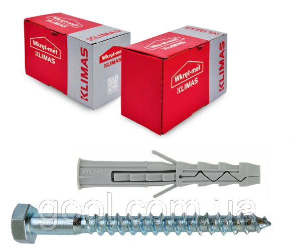 Дюбель KKX Wkret-Met 10х140мм с шурупом и шестигранной головкой ...