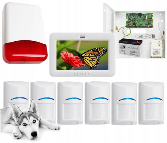 СИСТЕМА СИГНАЛІЗАЦІЇ PARADOX 6 СПОВІЩУВАЧІВ BOSCH Pet IP150+ (ID ...