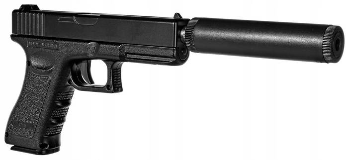 Детский пистолет C15A + GLOCK 17 ASG металлический с пружинным приводом ...